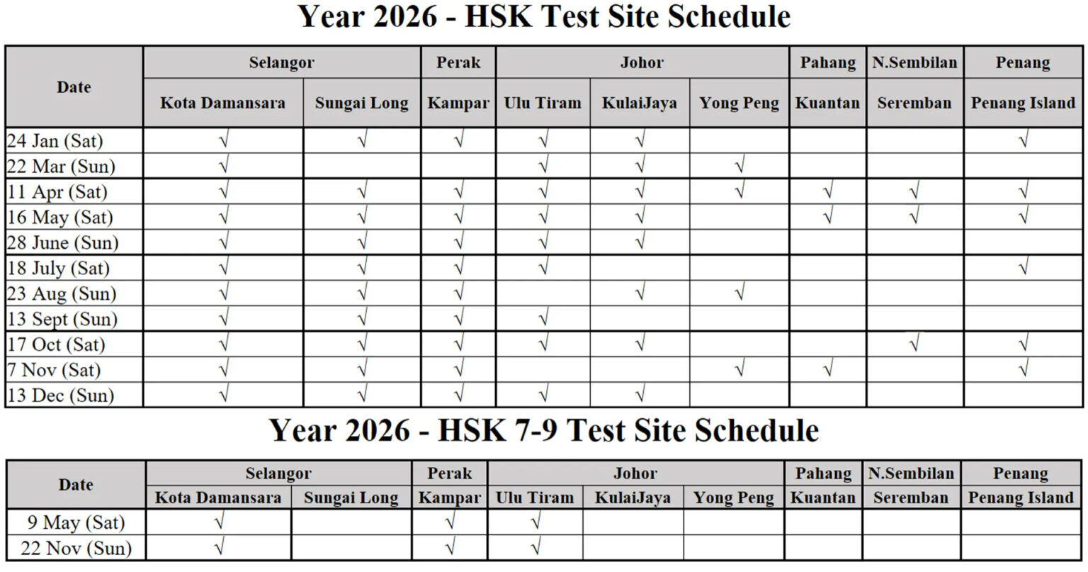 HSK Registration Portal – Malaysia HSK Test Official Website │ 马来西亚汉语考试服务中心